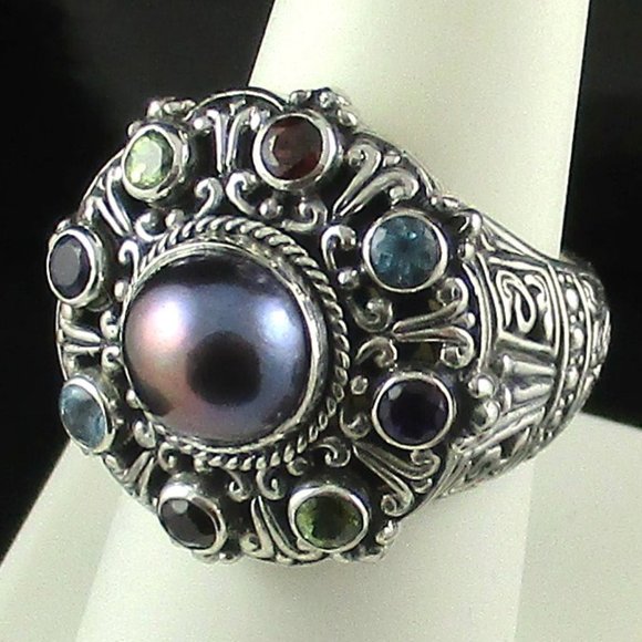 Robert Manse Bali Designs | Jewelry | Robert Manse Black Mabe Pearl ...